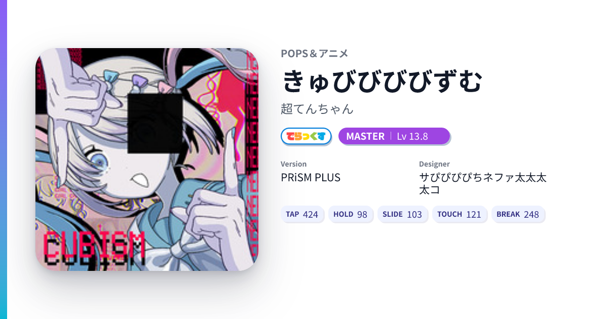 きゅびびびびずむ [DX MASTER] - DXRating